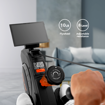 350 LBS Capacity Home Rowing Machine | YOSUDA Magnehetic Rower 100 | 10 ...